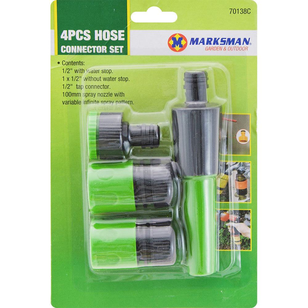 Marksman 4 pc Hose Fitting Set from Camperite Leisure