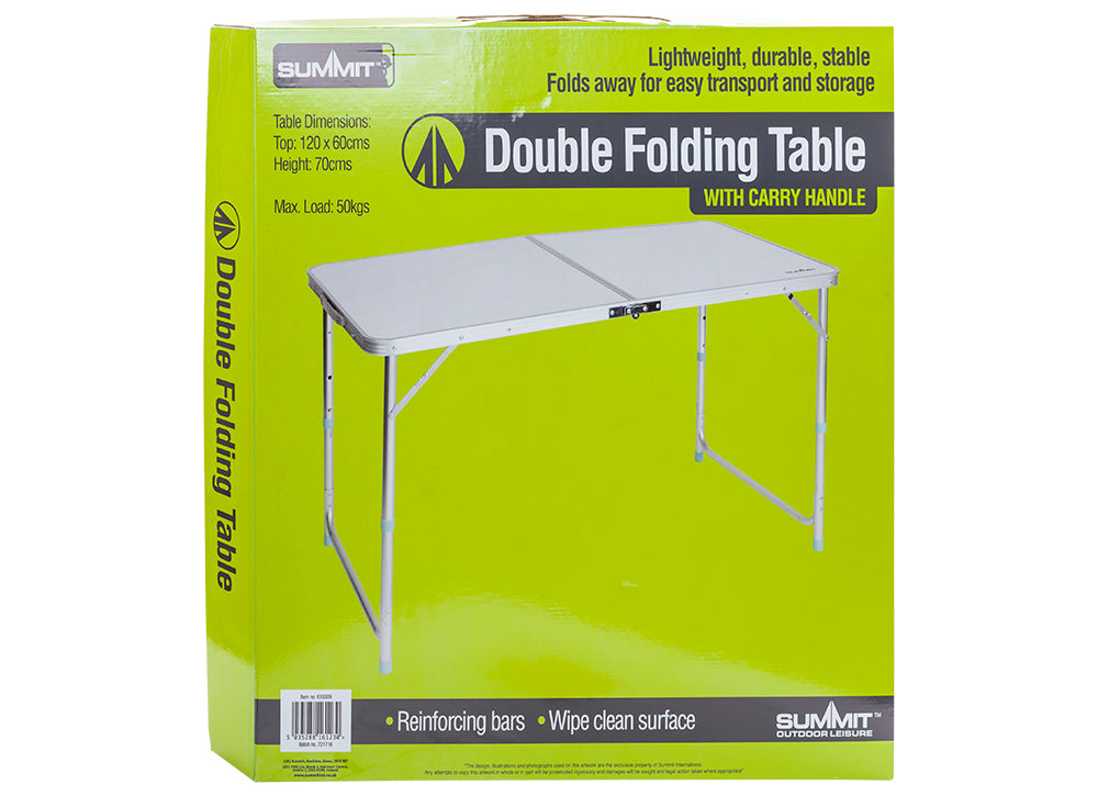 Summit Double Folding Table from Camperite Leisure