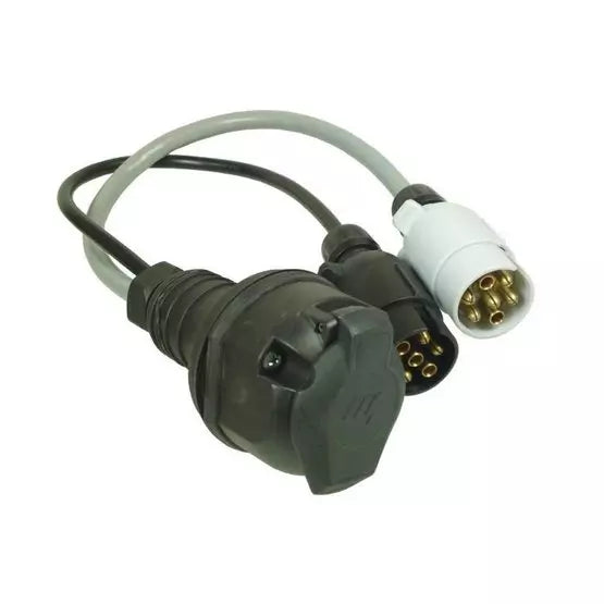 Maypole Conversion Lead Two 7 Pin Plugs To 13 Pin Socket from Camperite ...