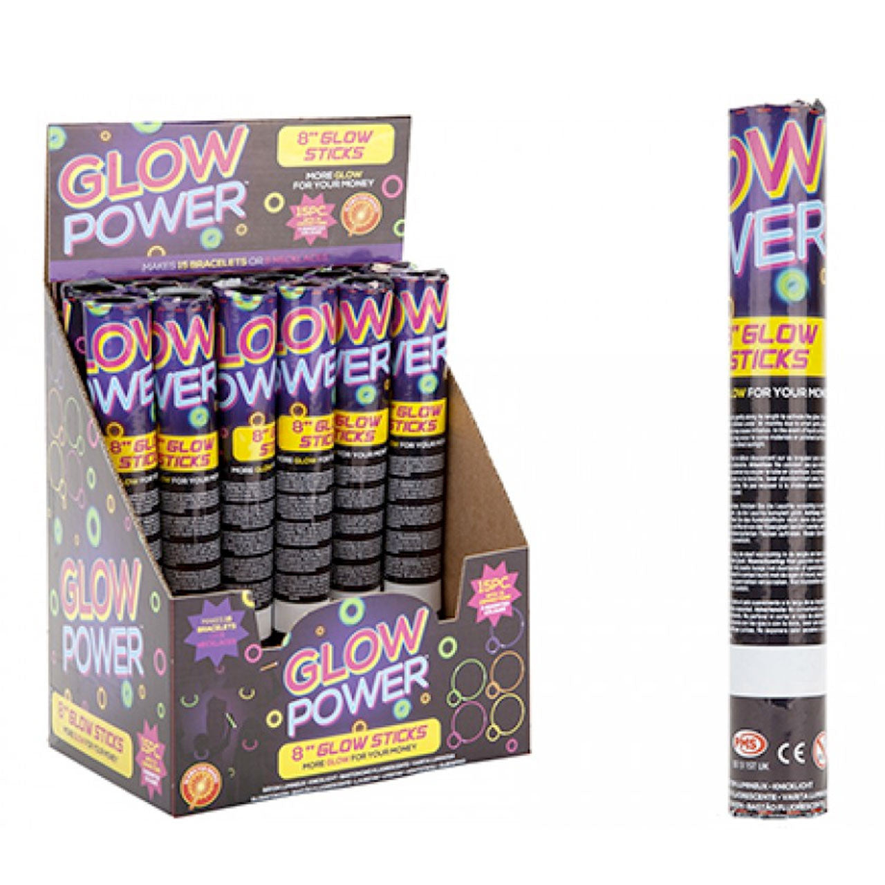 Glow Stick Necklace -& Connectors - 15 per pack from Camperite ...